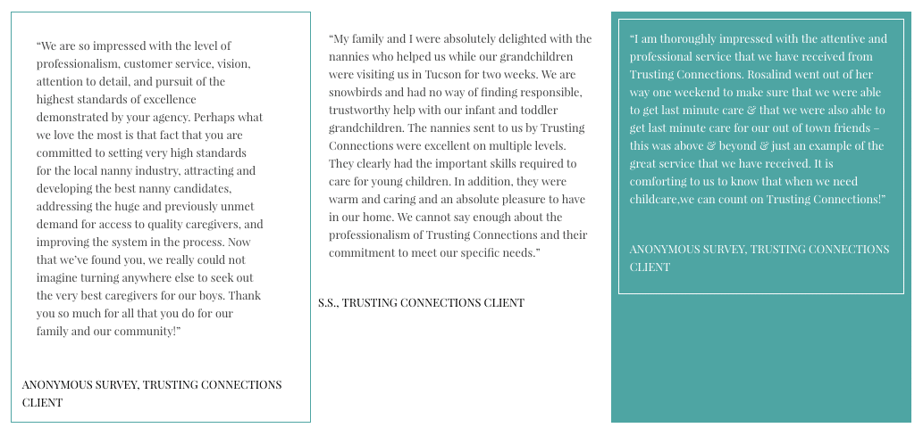 Dallas Nanny Agency & Sitter Services | Trusting Connections